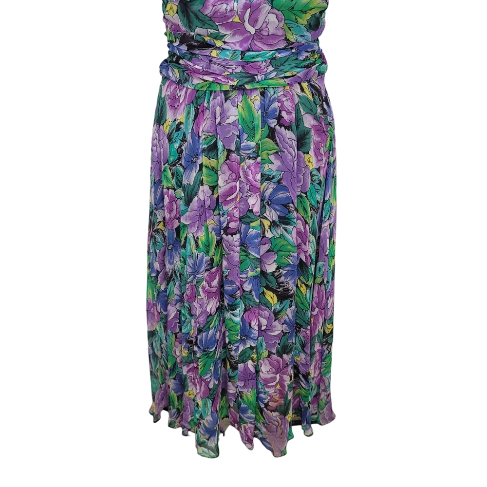 Jane Singer Vintage Floral Maxi Dress - Gem